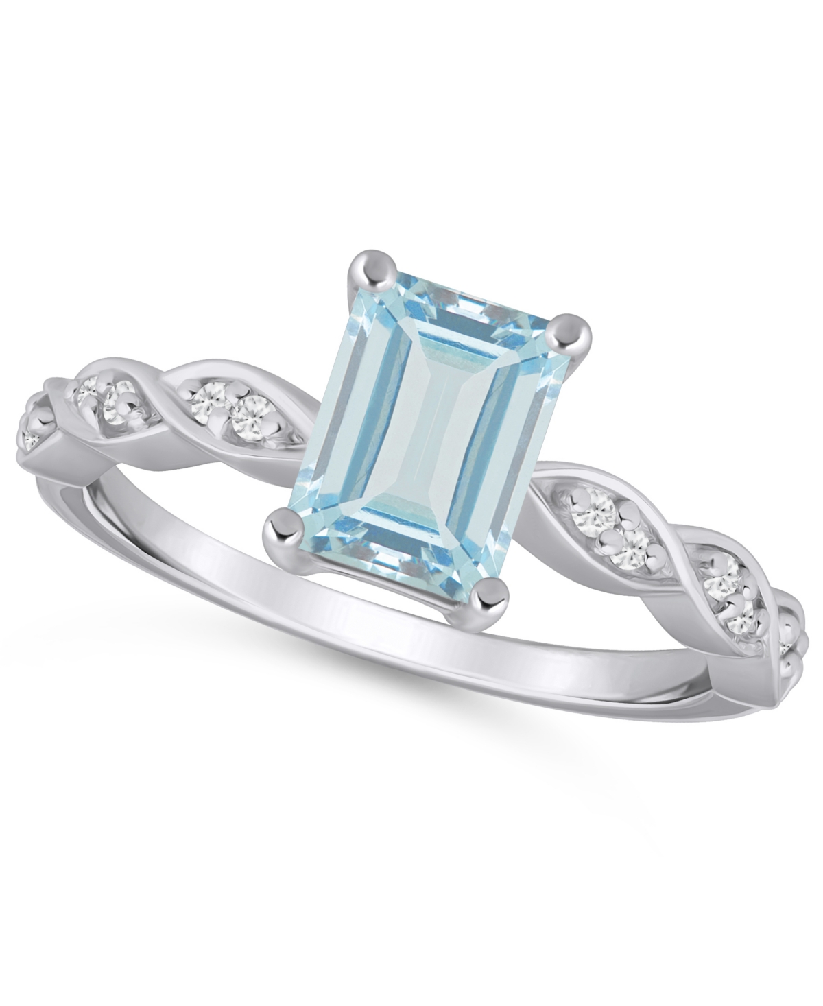 Click here for Macys Aquamarine (1-3/8 ct. t.w.) and White Diamon... prices