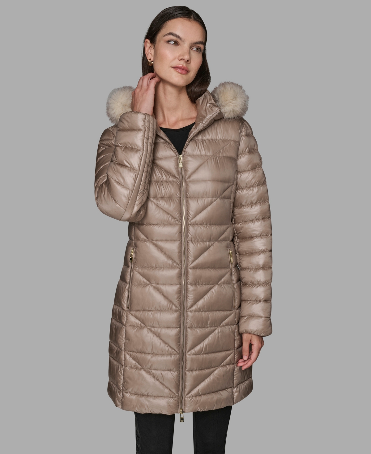 Click here for Karl Lagerfeld Paris Womens Long Puffer Coat - San... prices