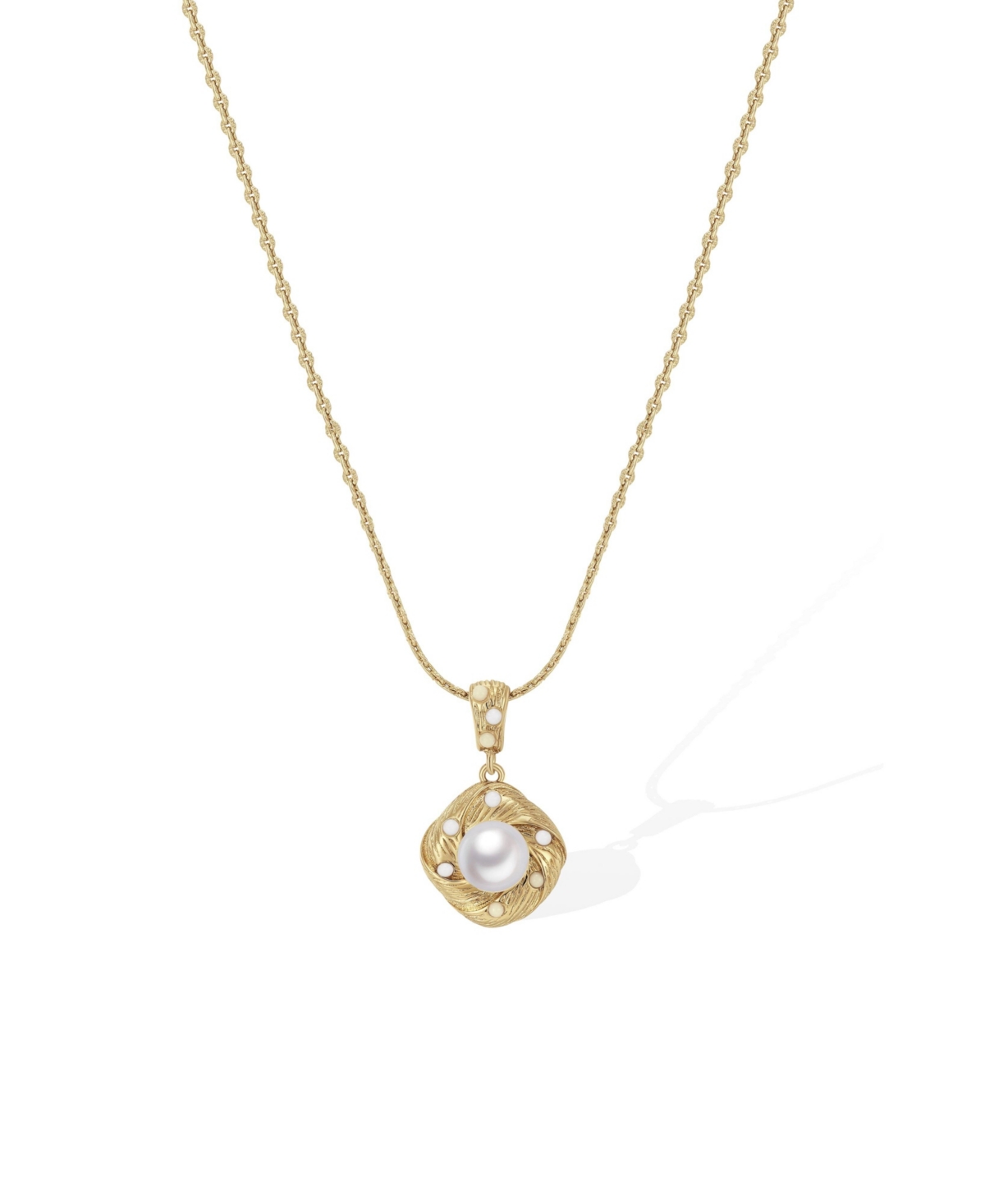 Click here for Retro Chic Canary Pendant - Gold  white prices