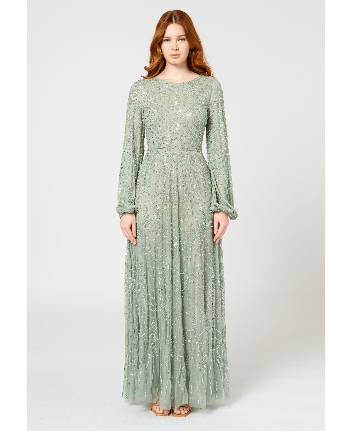 Click here for Maryisa Womens Modest Embellished Sequin Beaded Dr... prices