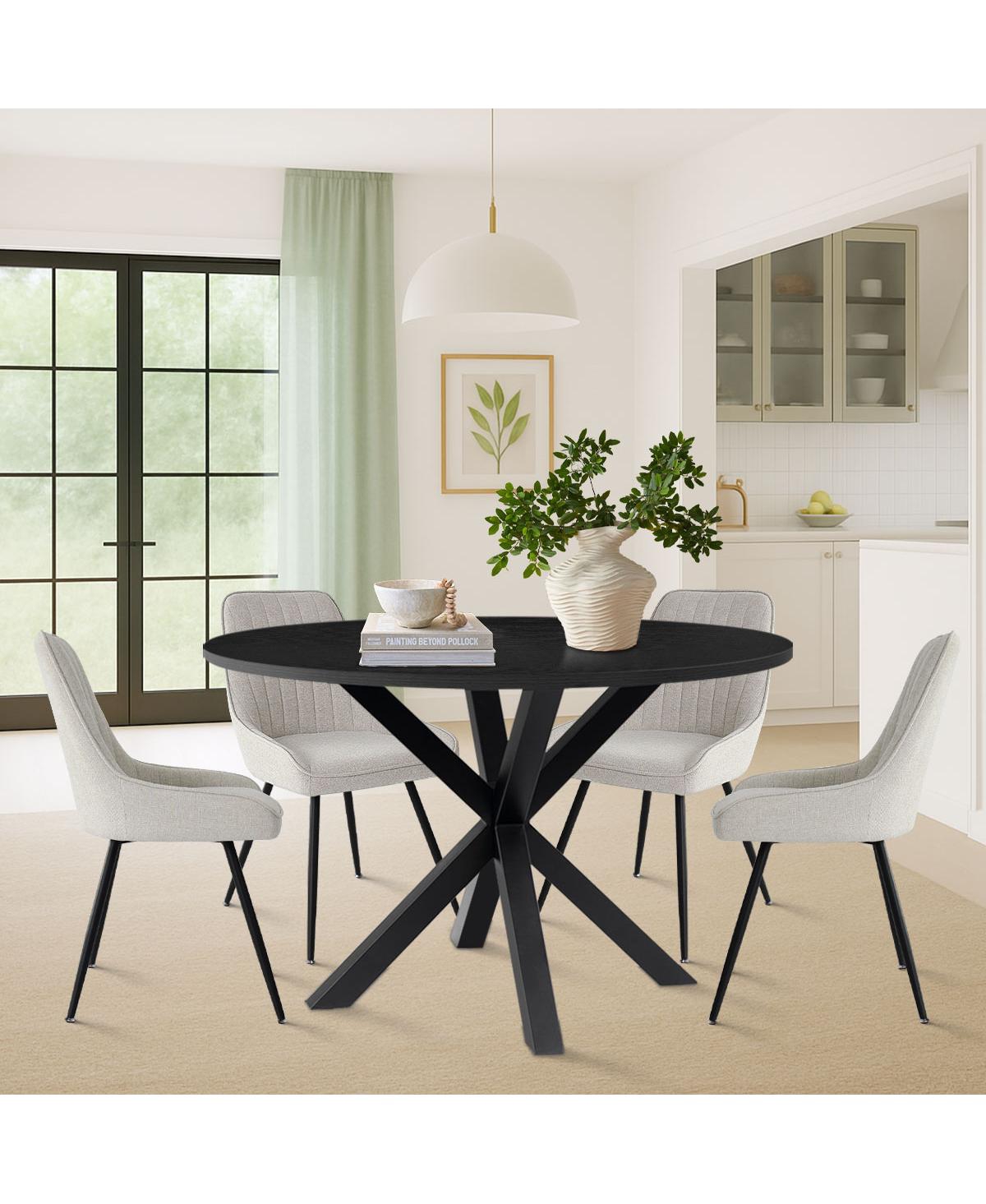 Click here for Maison Boucle 5-Piece Round Dining Table Set for 4... prices