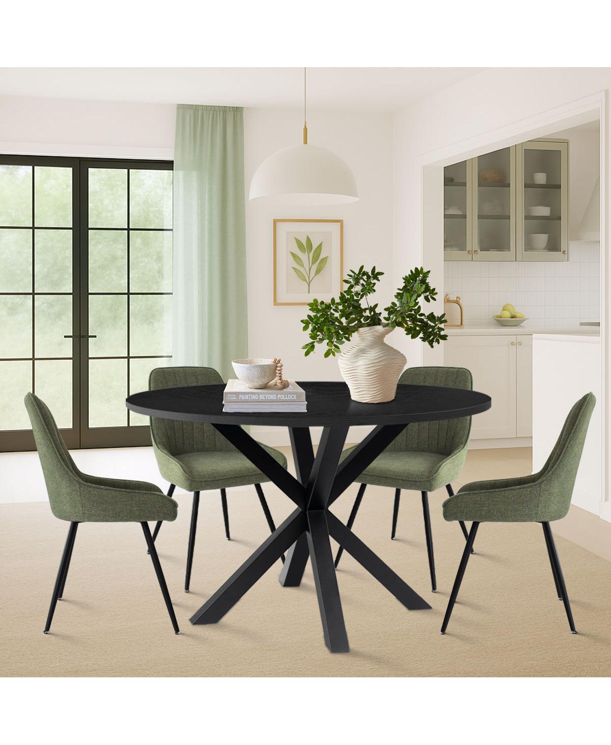 Click here for Maison Boucle 5-Piece Round Dining Table Set for 4... prices