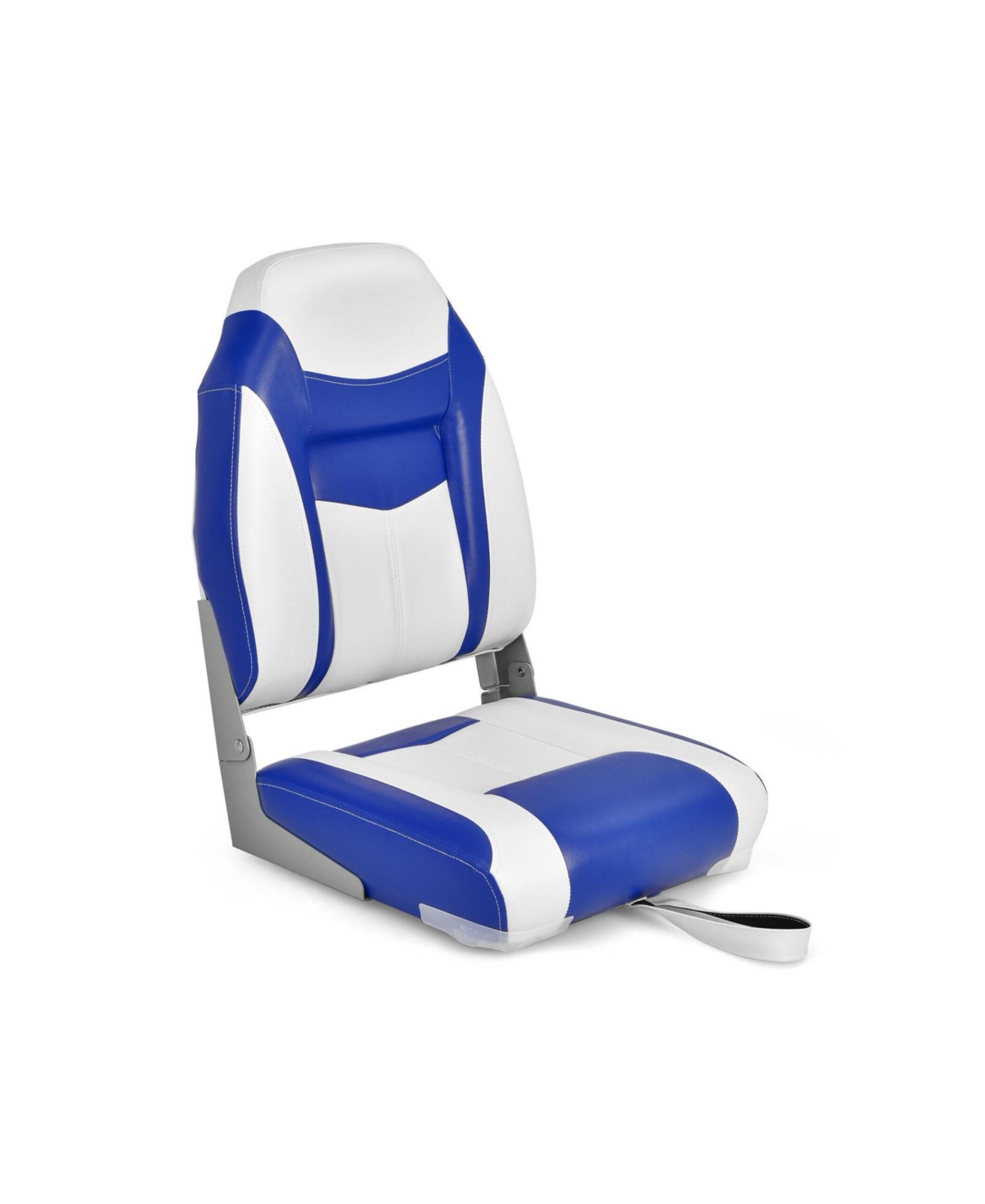 Click here for Sugift High Back Folding Boat Seat with Blue White... prices