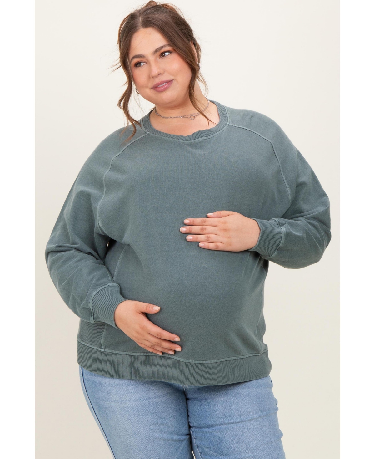 Click here for Pinkblush Plus Size Jade French Terry Vintage Wash... prices