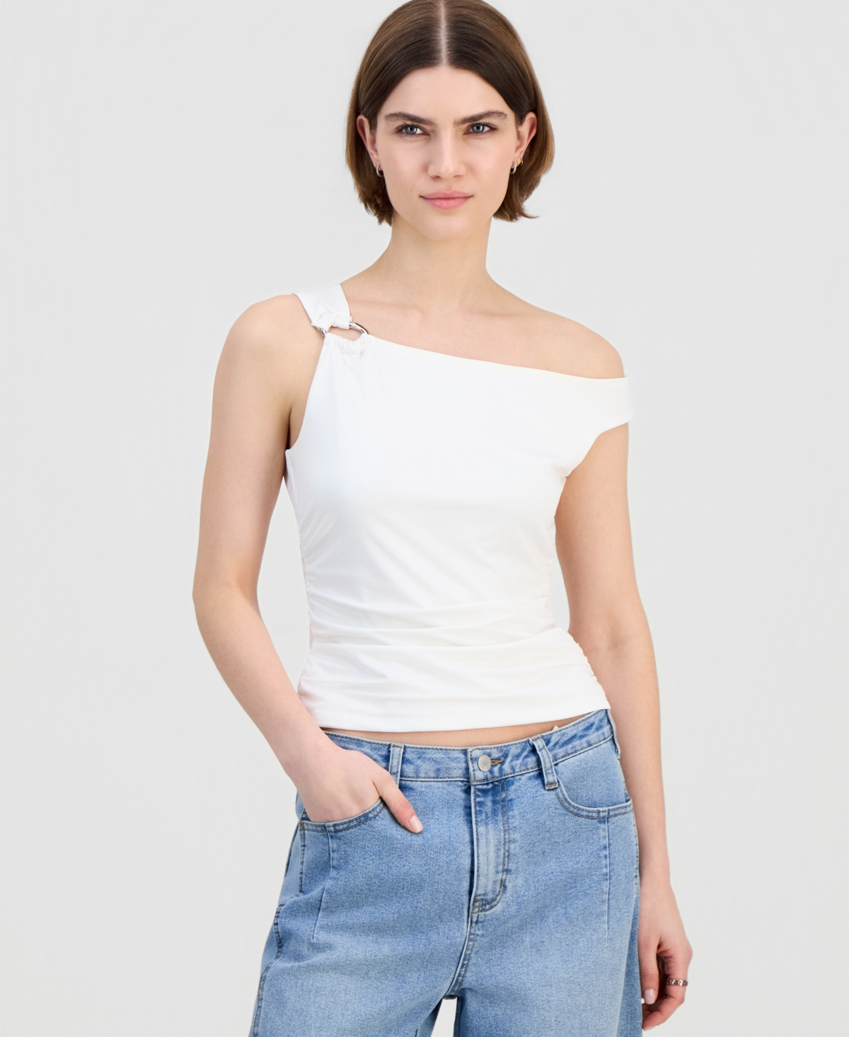 Click here for Madden Girl Juniors Off-The-Shoulder Top - White prices