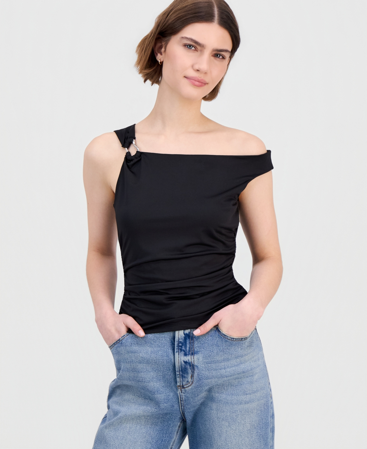 Click here for Madden Girl Juniors Off-The-Shoulder Top - Black prices