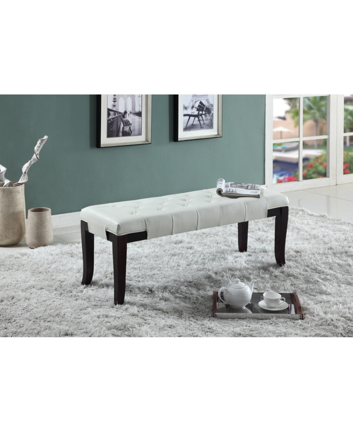 Click here for Streamdale Furniture Streamdale Linon Tufted Bench... prices