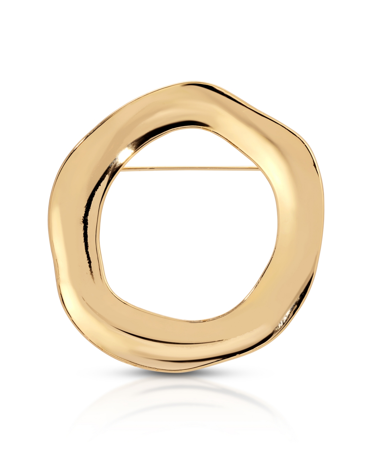 Click here for Ettika Open Circle Brooch - Gold prices