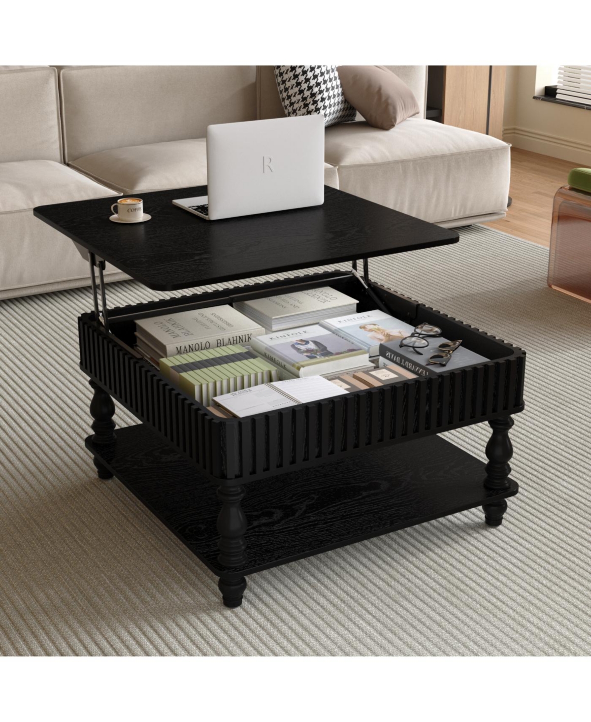 Click here for Streamdale Furniture 31.5" Fluted Lift-Top Co... prices