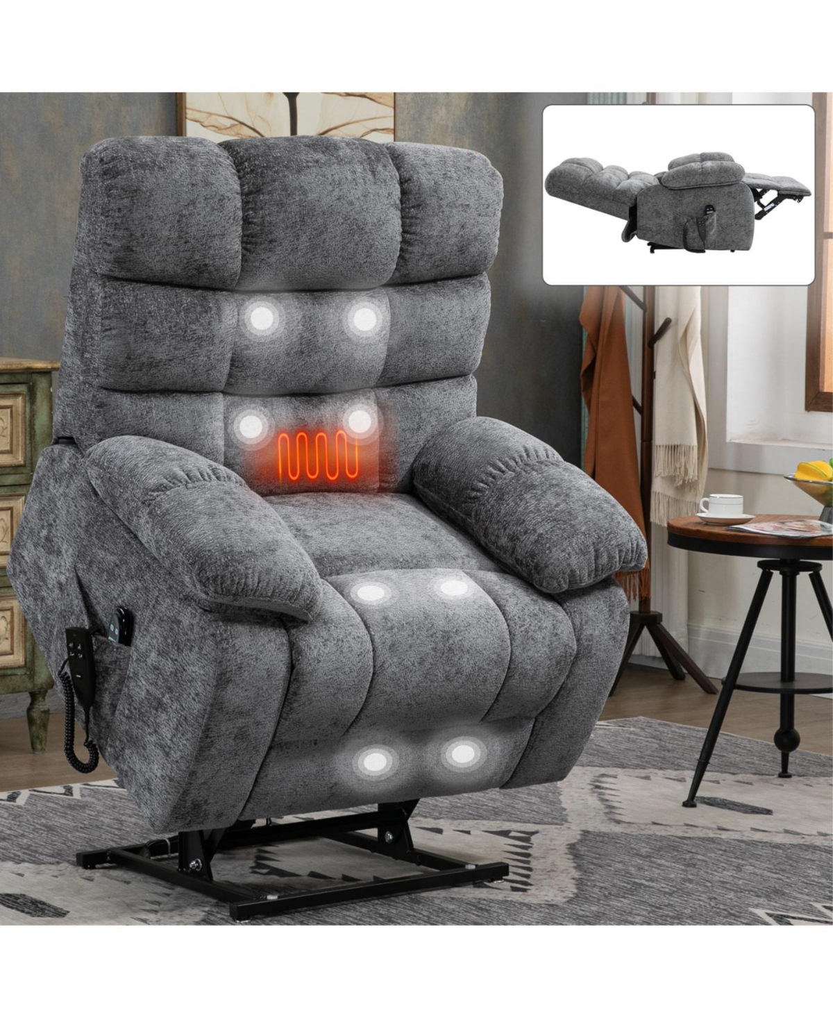 Click here for Streamdale Furniture Lift Recliner Chair Heat Mass... prices