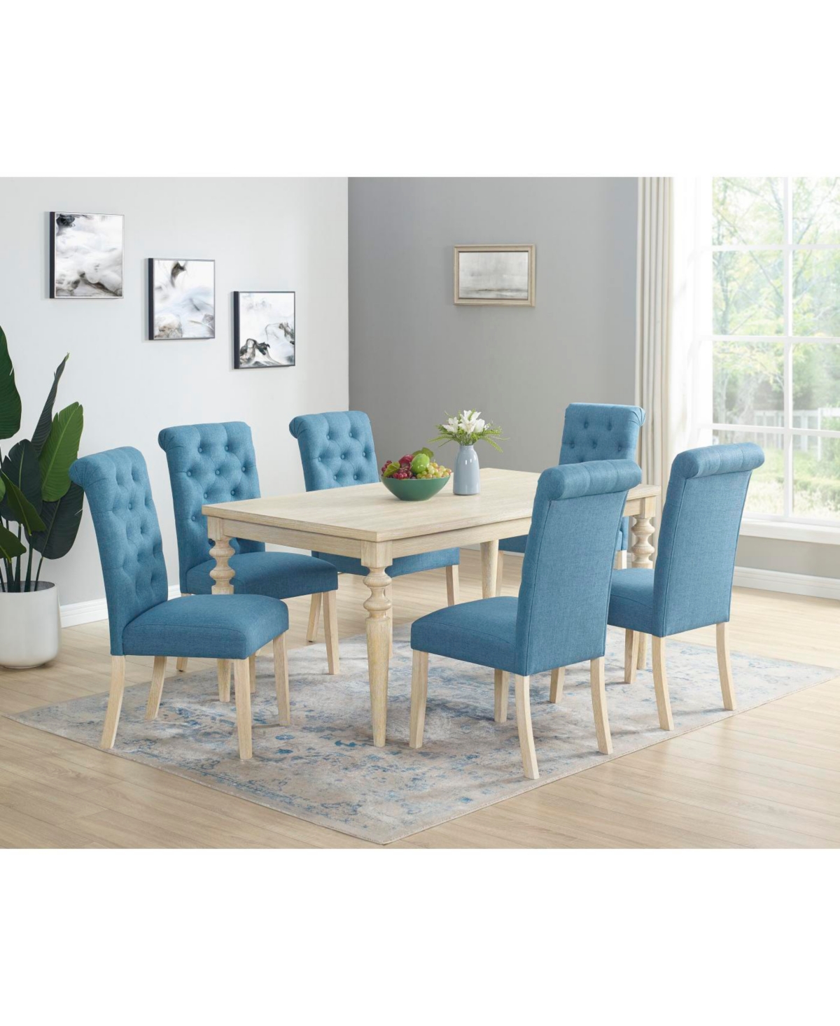 Click here for Streamdale Furniture 7-piece Dining Set  Turned-Le... prices