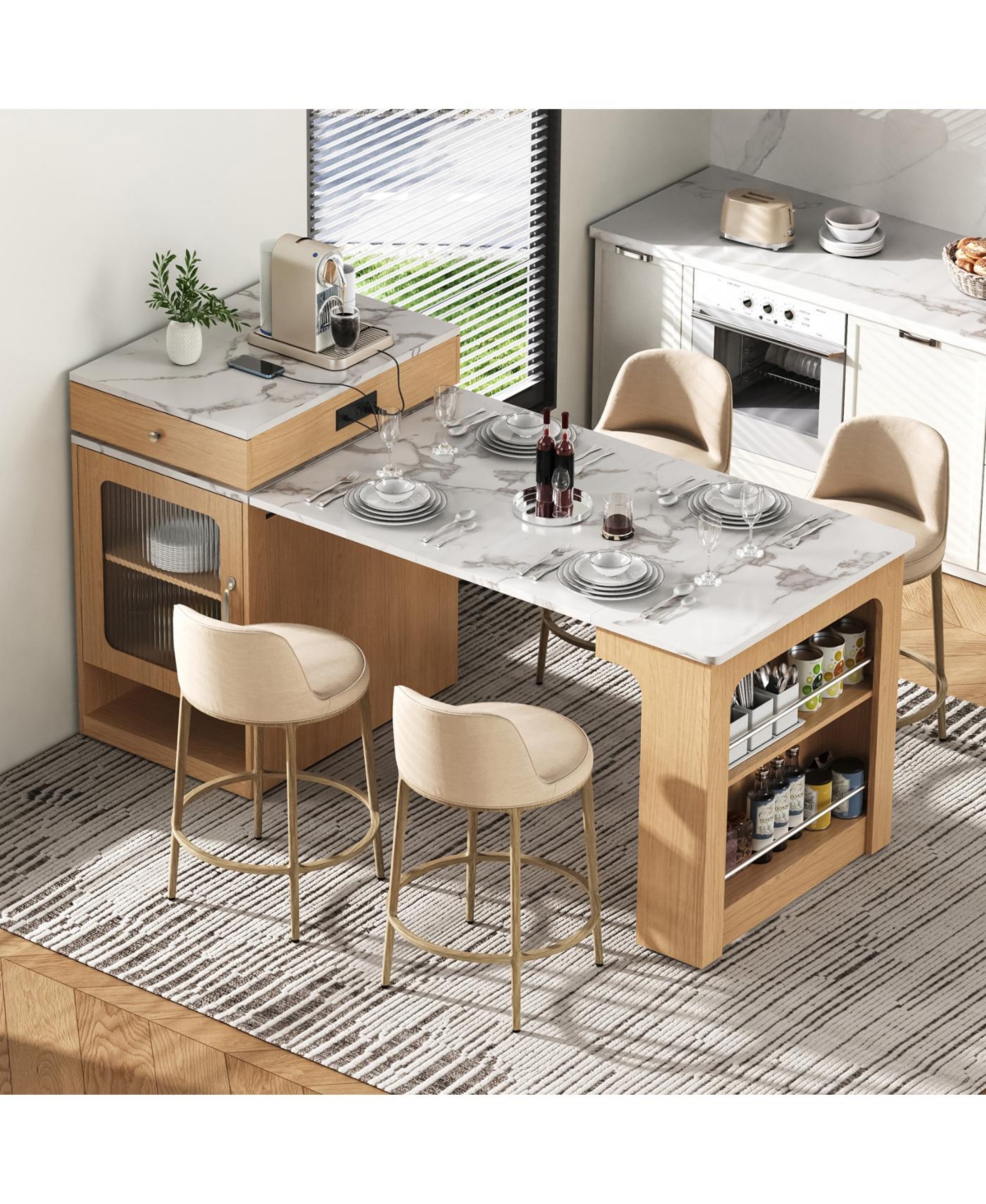 Click here for Streamdale Furniture 59.5" Extendable Kitchen... prices