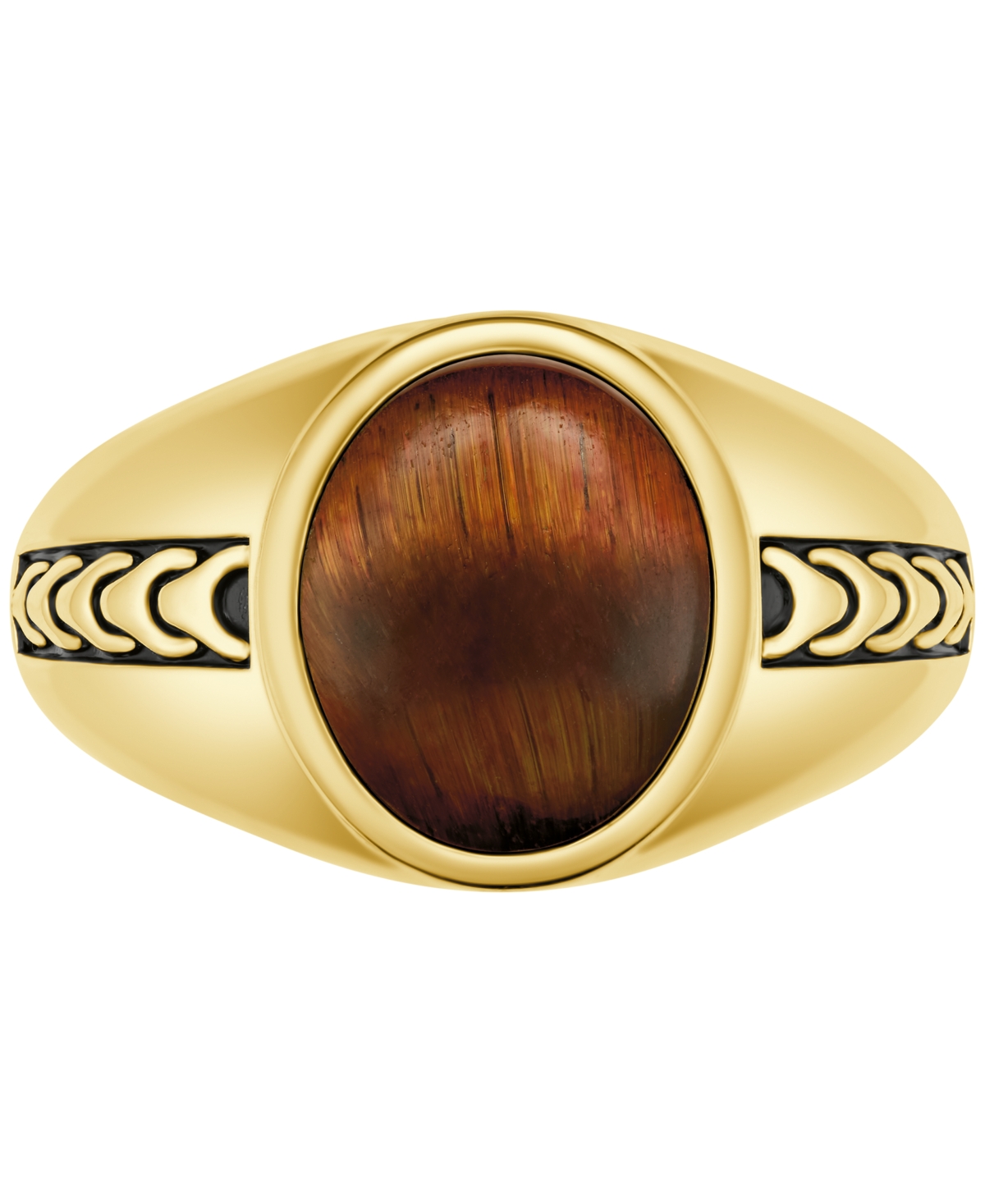 Click here for Bulova Mens Gold Plated Statement Ring - Gold-tone prices