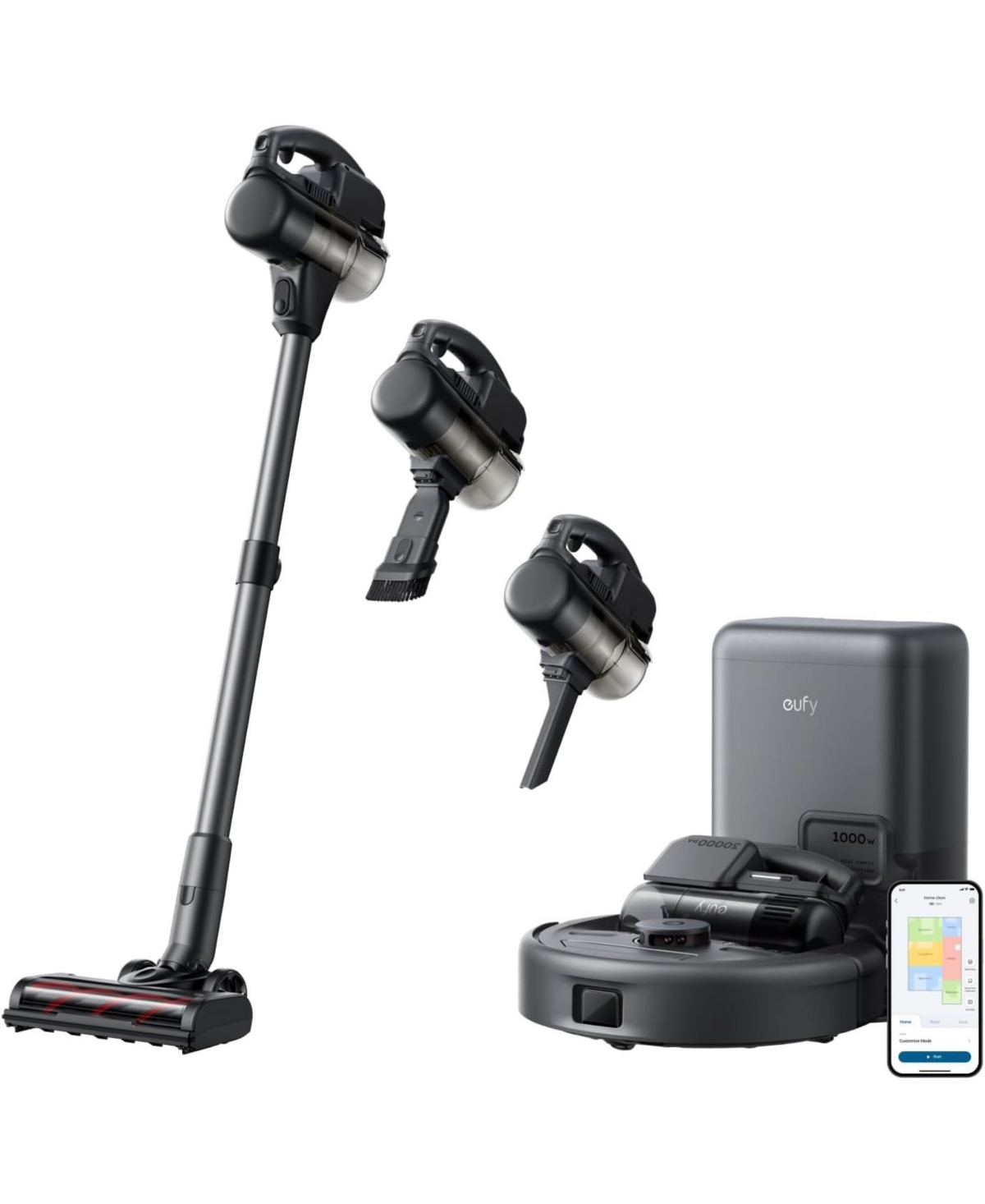 Click here for Eufy Robot Vacuum 3-in-1 E20 - Black prices