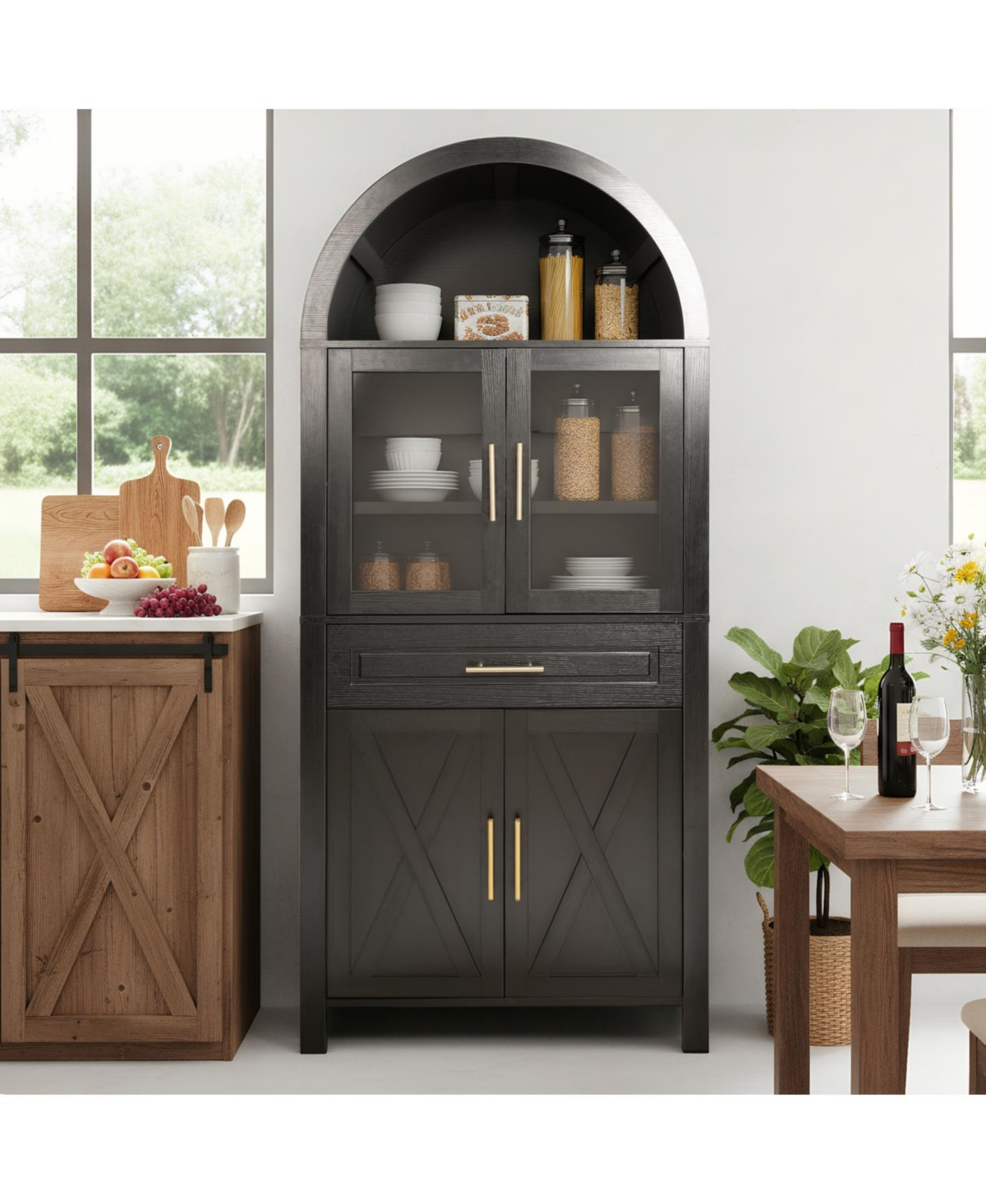 Click here for Streamdale Furniture Streamdale 71" Arched Ki... prices