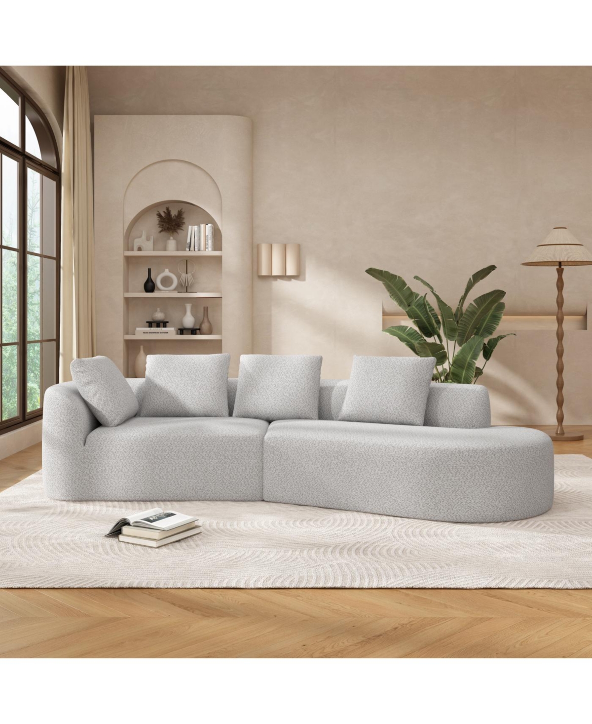 Click here for Streamdale Furniture 116" Modern Curved Secti... prices