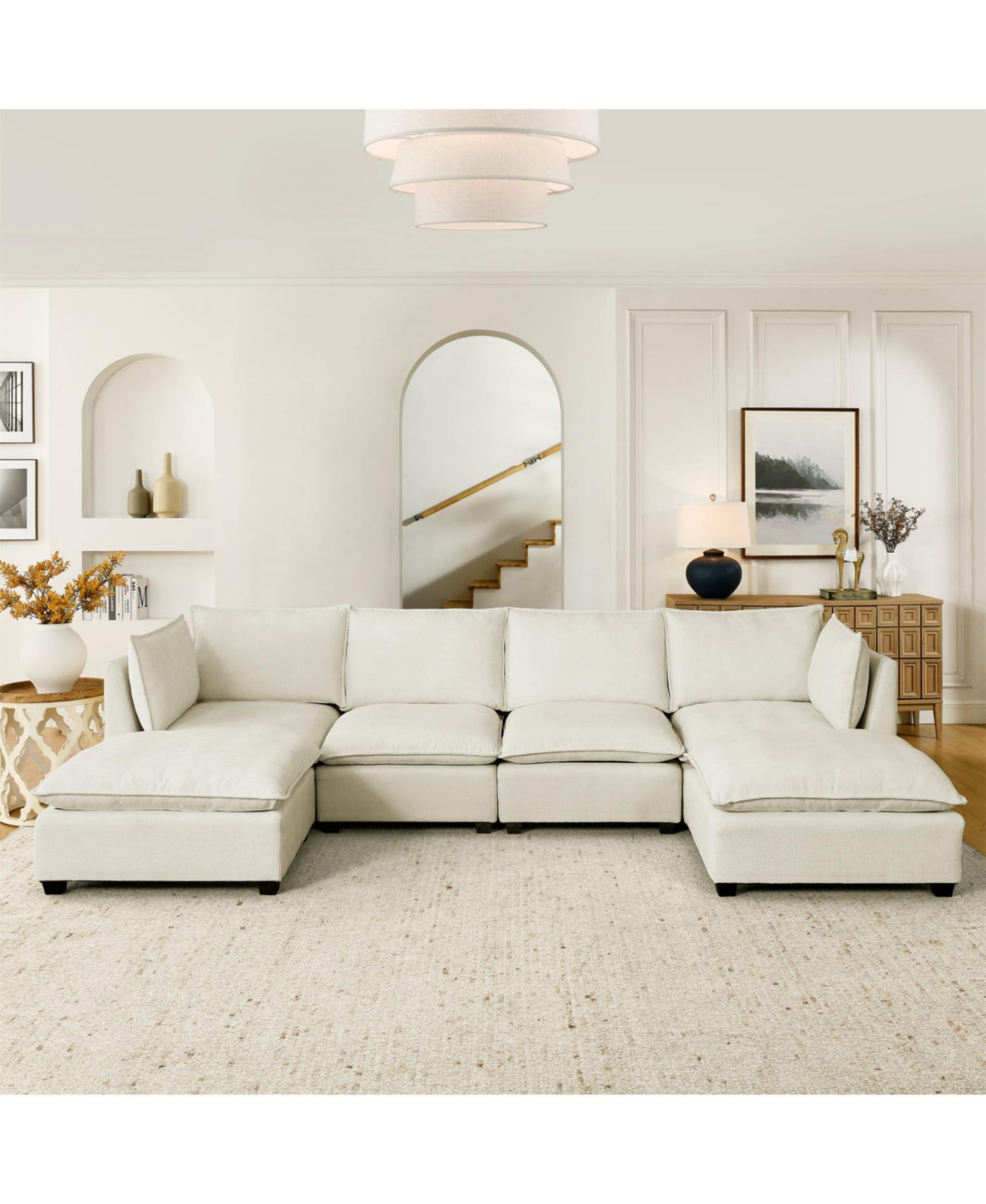 Click here for Streamdale Furniture Streamdale Comfy Cloud 4-Seat... prices