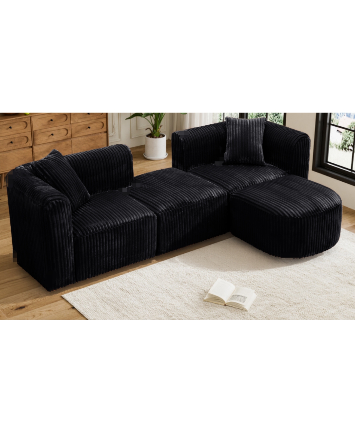 Click here for Streamdale Furniture Luxury Modern Curved Corduroy... prices