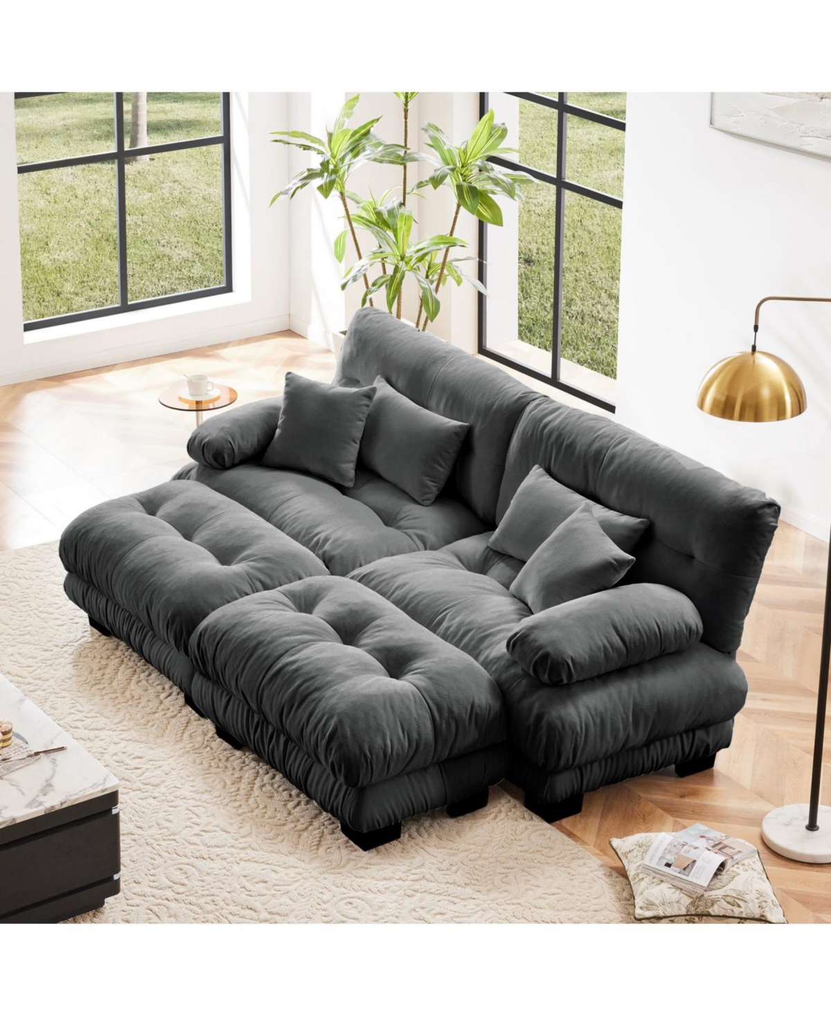Click here for Streamdale Cloud Couch Sleeper Sofa  Chenille 2 Se... prices