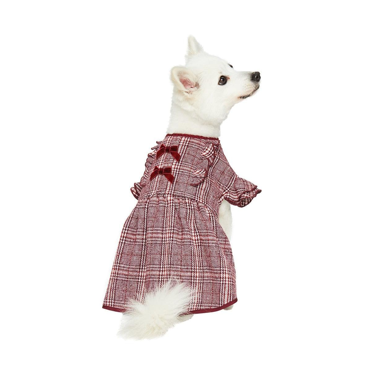 Click here for Dogs & Cats & Co. Soft Flannel Plaid Dog Dress wit... prices