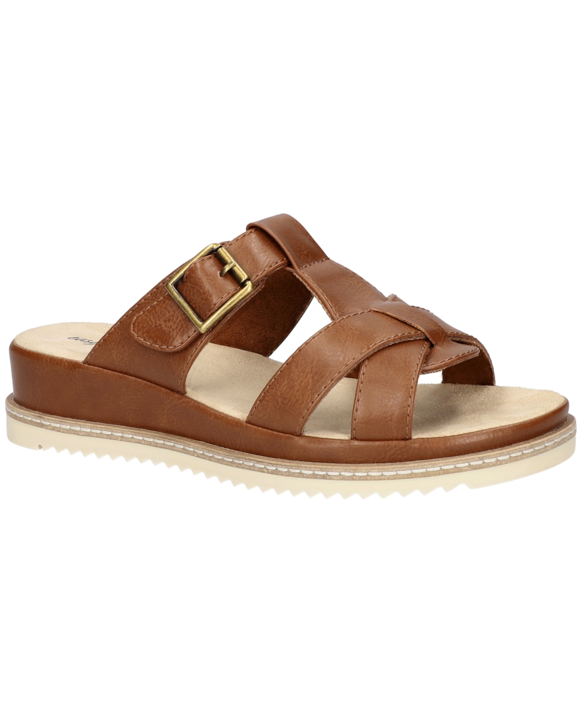 Click here for Easy Street Womens Joby Slide Sandals - Dark Brown prices