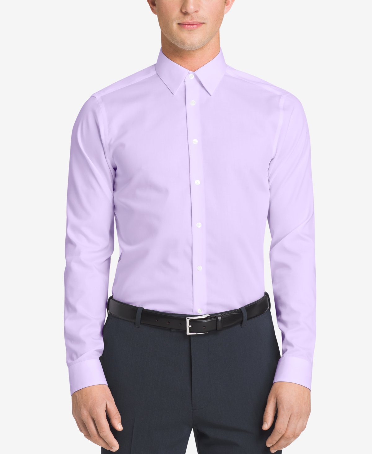 Click here for Calvin Klein Steel Mens Slim-Fit Non-Iron Herringb... prices