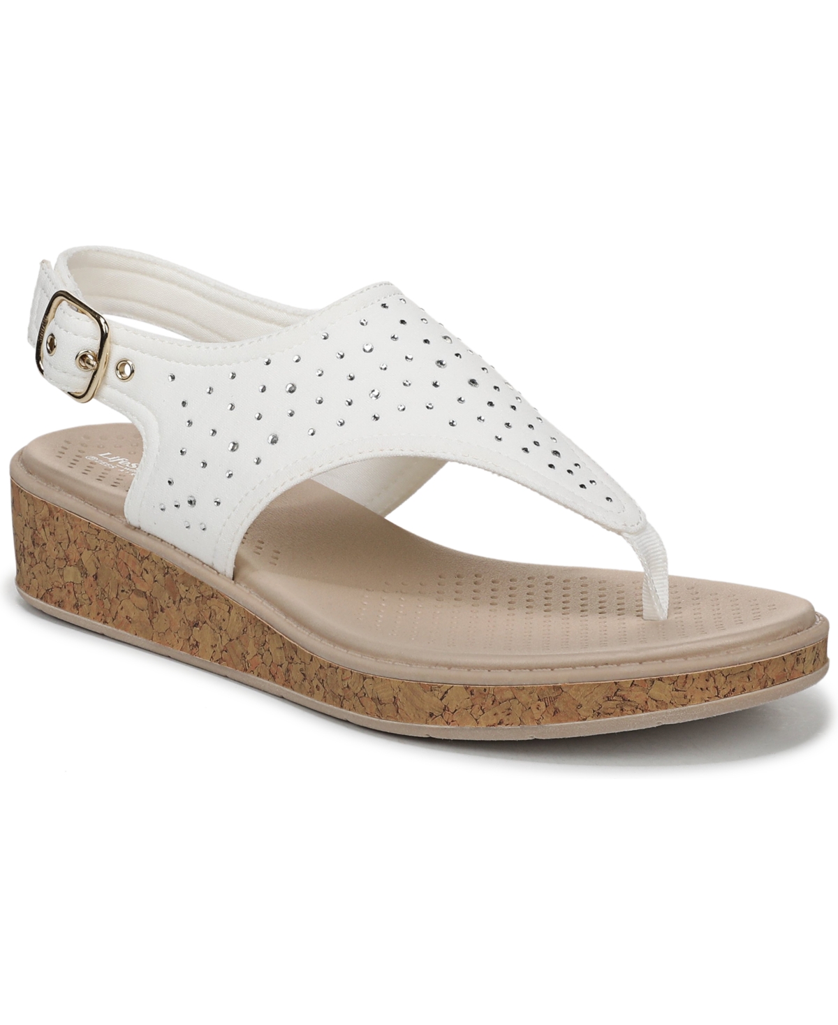 Click here for LifeStride Womens Beachy Bright Thong Sandals - Br... prices