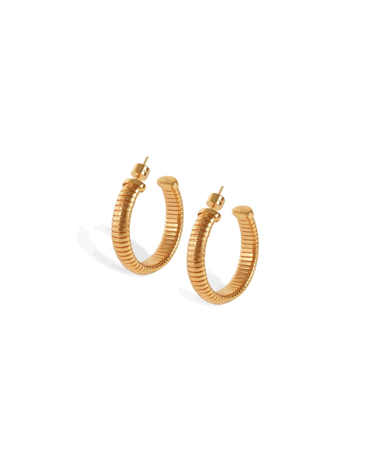 Click here for Retro Chic Large Minimalist Hoop Earrings - Gold prices