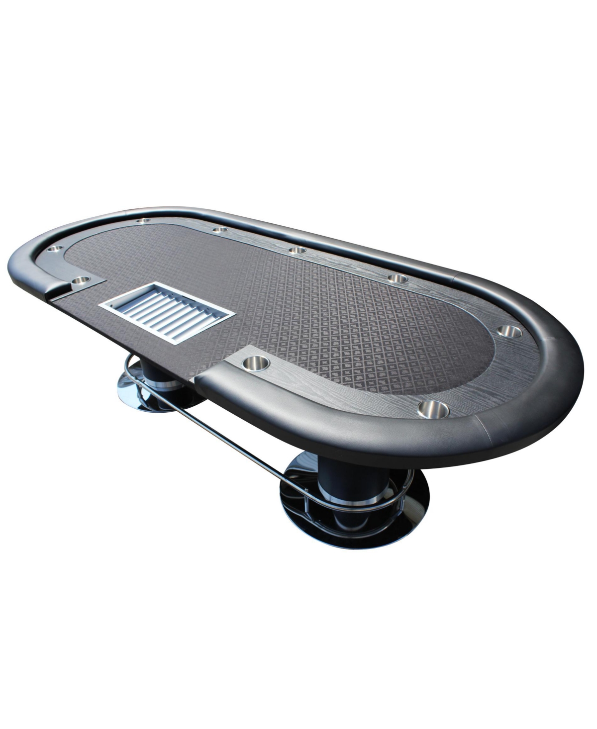 Click here for Flynama 96Inch Oval Poker Table with Waterproof Fe... prices