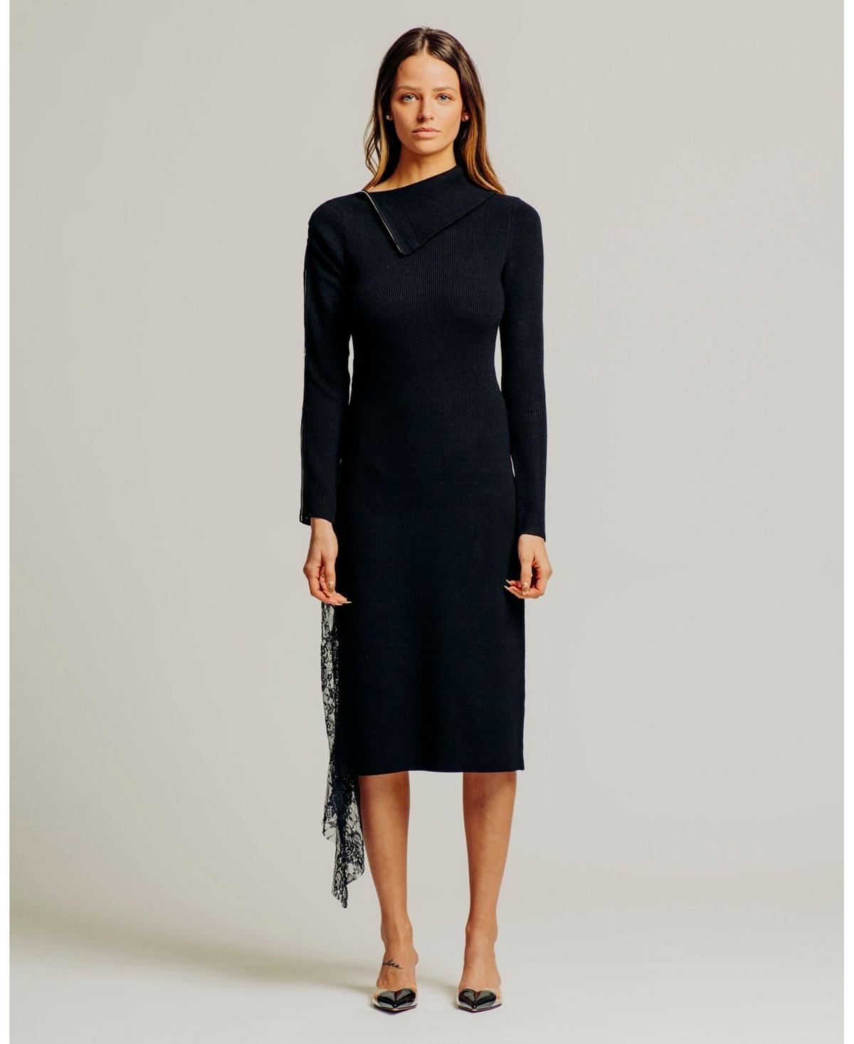 Click here for Torn By Ronny Kobo Womens Laetitia Dress - Black prices