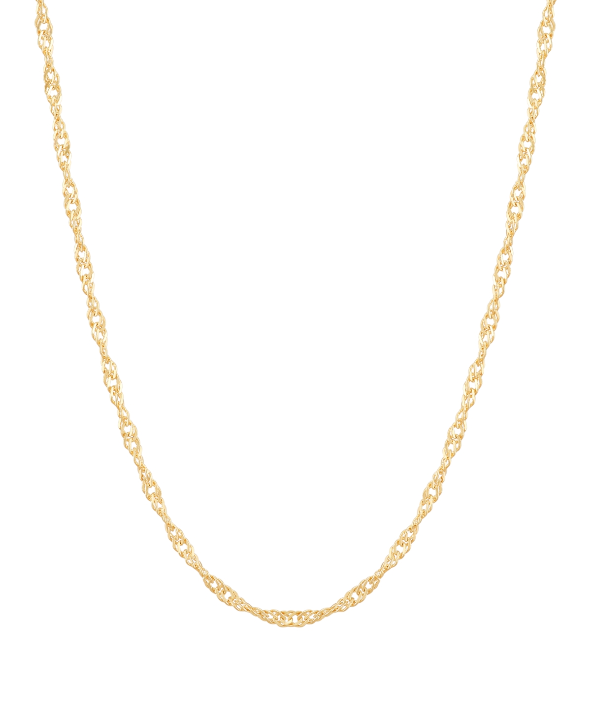 Click here for Macys Solid Singapore Chain Necklace in 14K Yellow... prices