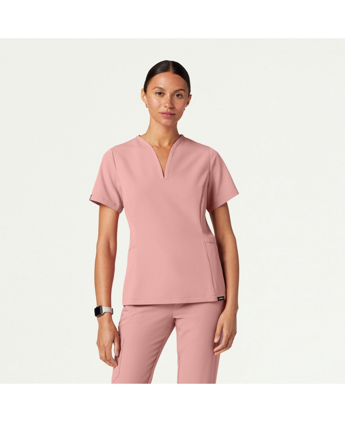 Click here for Jaanuu Plus Size Calix 2-Pocket Tailored V-Neck Sc... prices