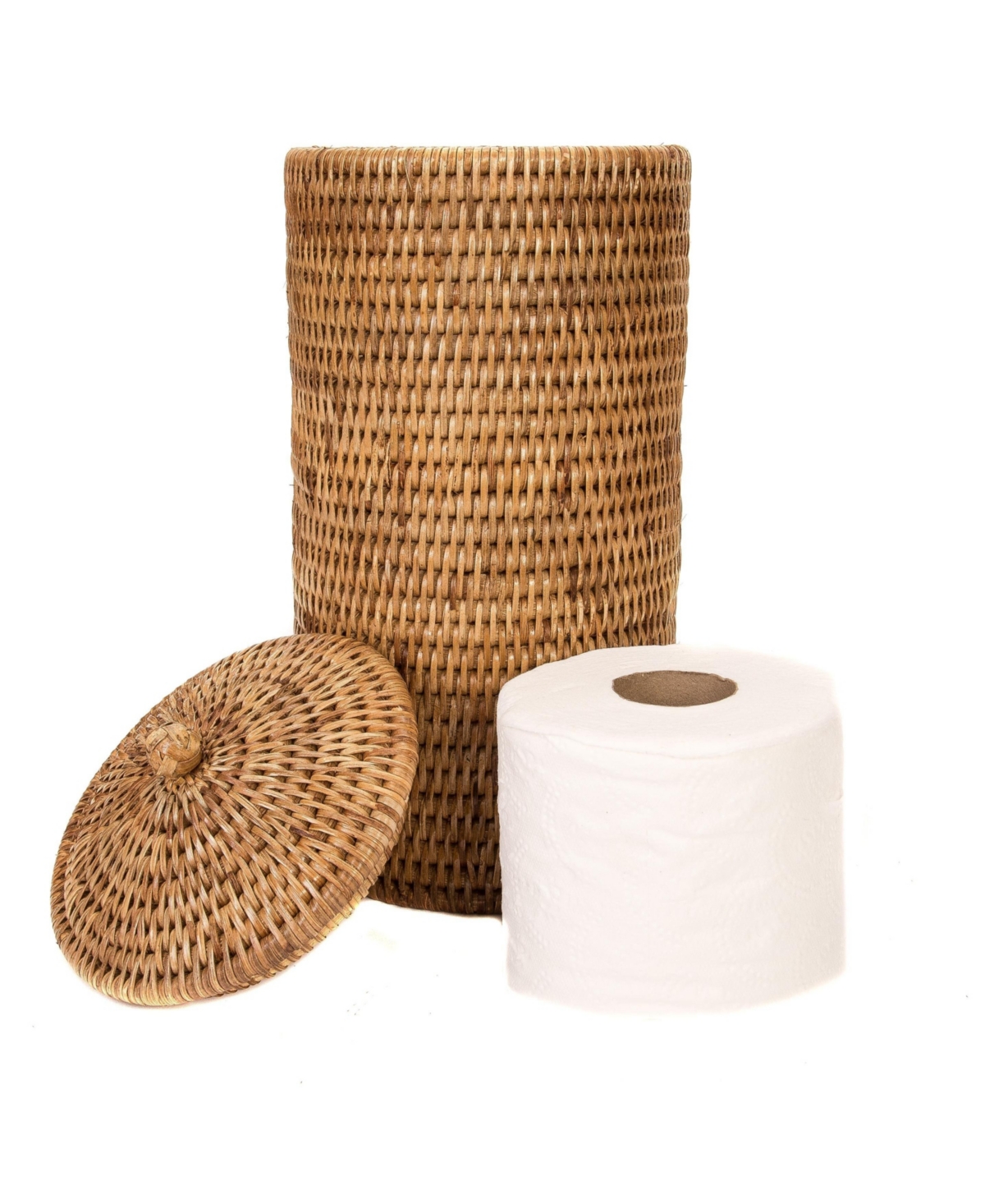 Click here for Artifacts Rattan Double Toilet Roll Holder - Honey... prices