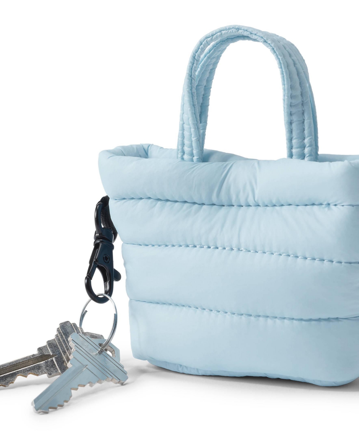 Click here for Lands End Mini Wanderweight Tote - Soft ice blue prices