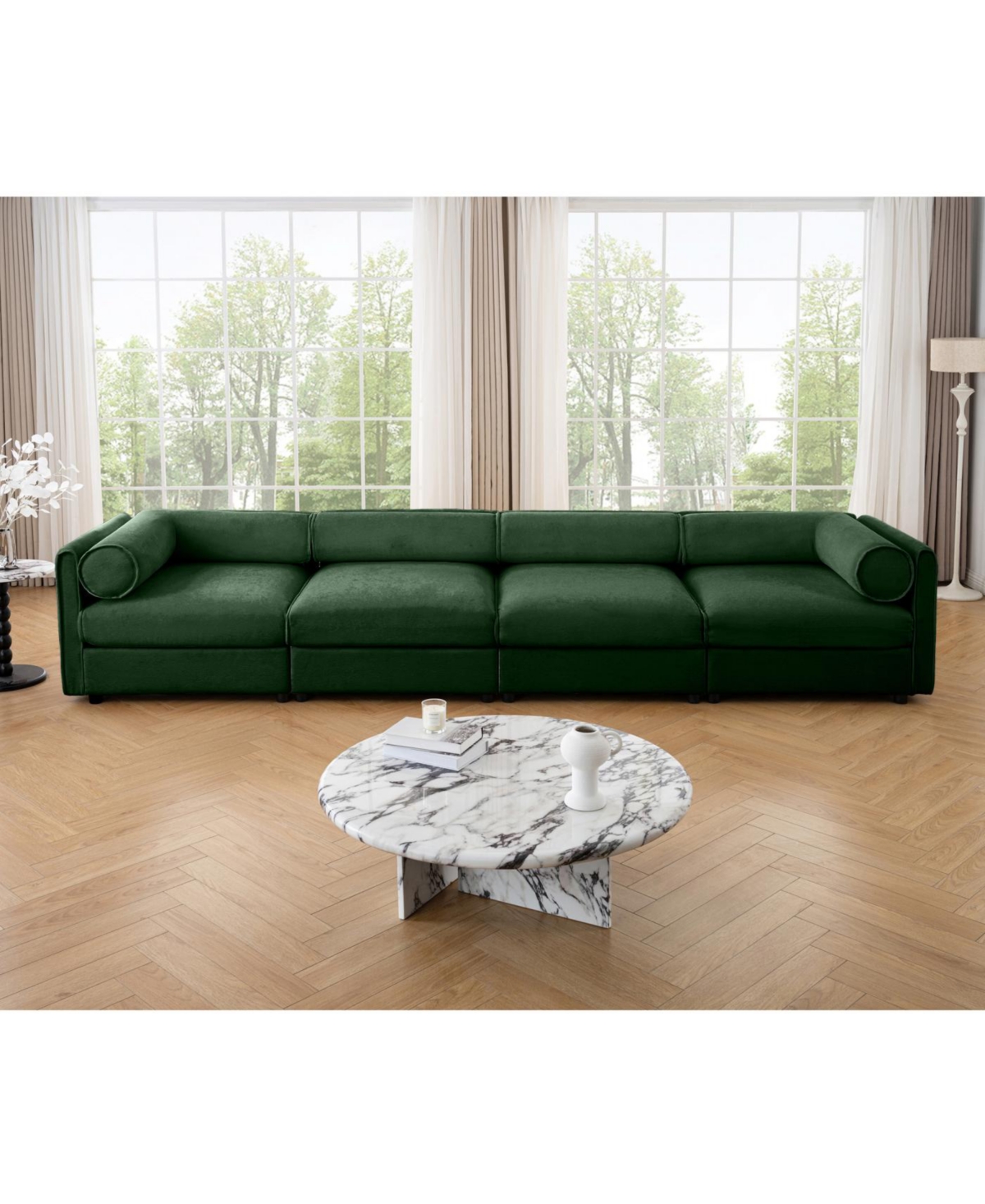 Click here for Streamdale Furniture Modular Green 4-Seat Sectiona... prices