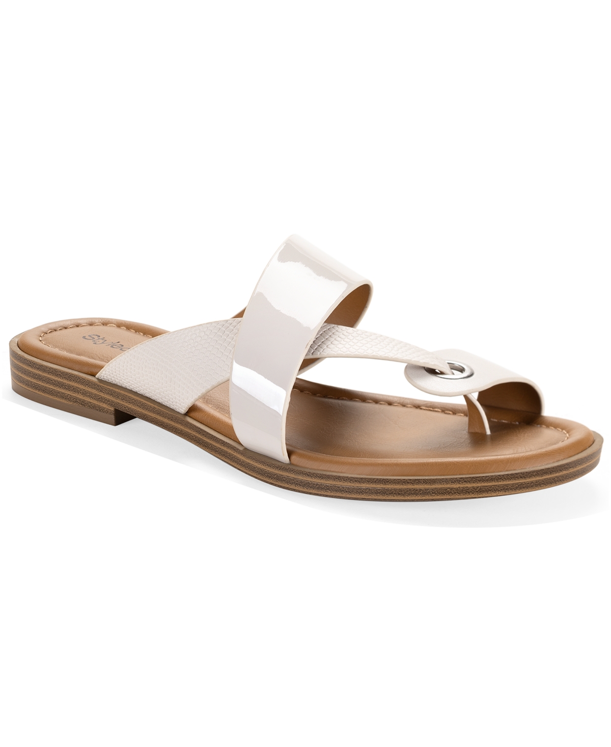 Click here for Style & Co Womens Satinne Toe-Ring Thong Sandals... prices