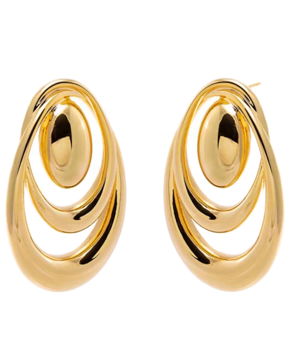 Click here for by Adina Eden Gold Platyed Sculpted Teardrop Stud... prices