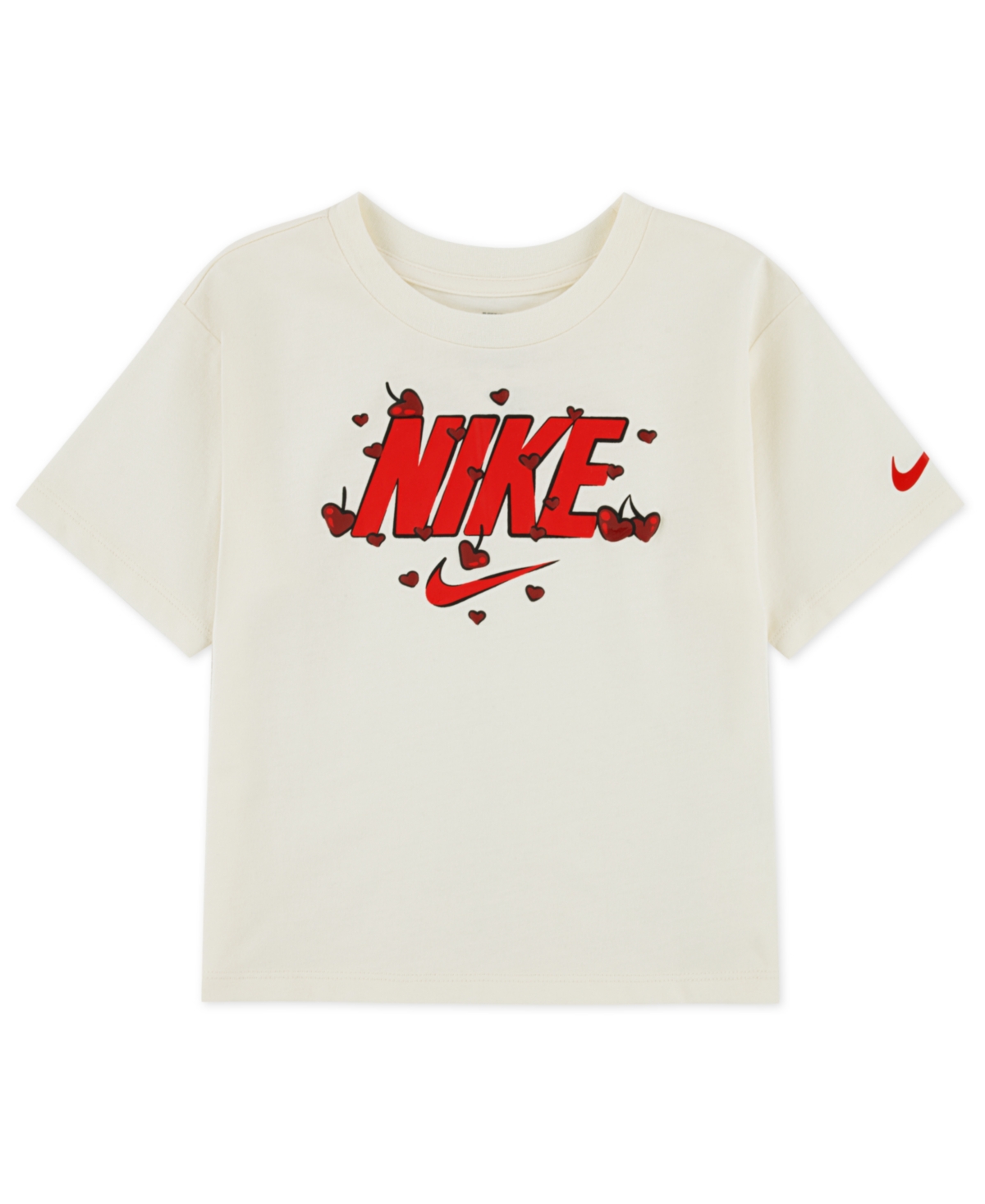 Click here for Nike Girls Toddler 2T-4T Cherry Pull-On Boxy T-Shi... prices