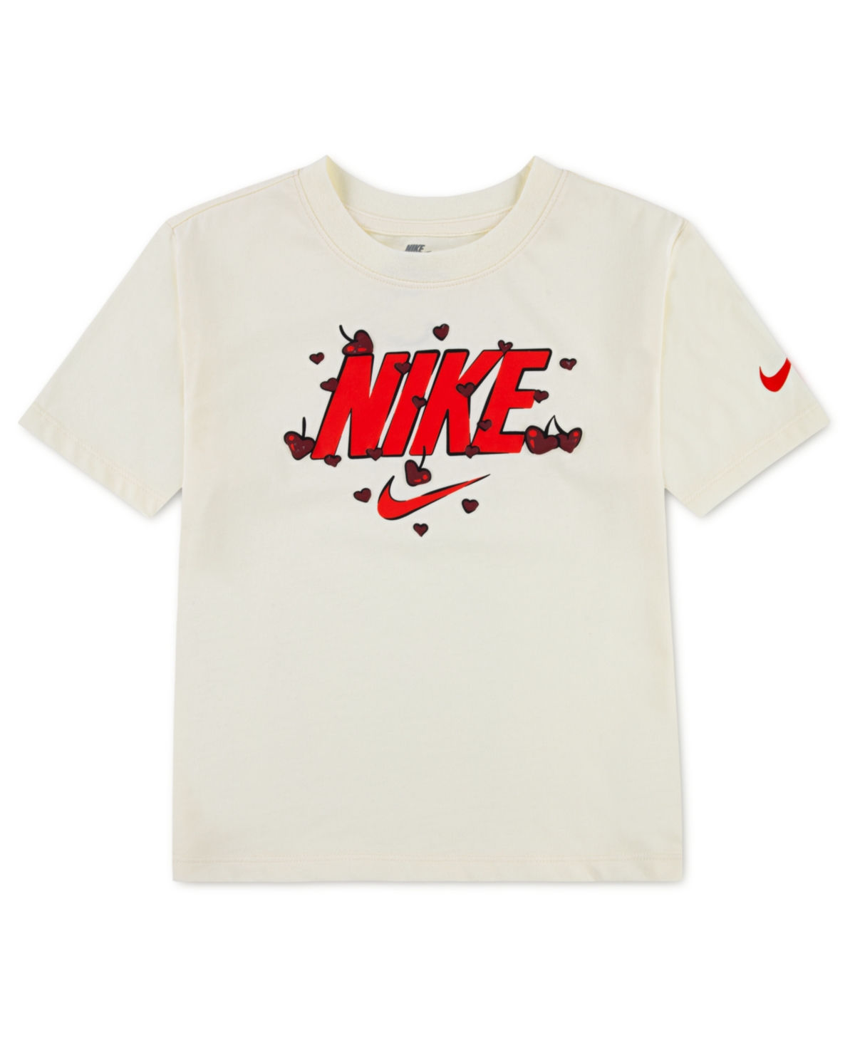 Click here for Nike Girls 4-6X Cherry Print Boxy T-Shirt - Soft P... prices