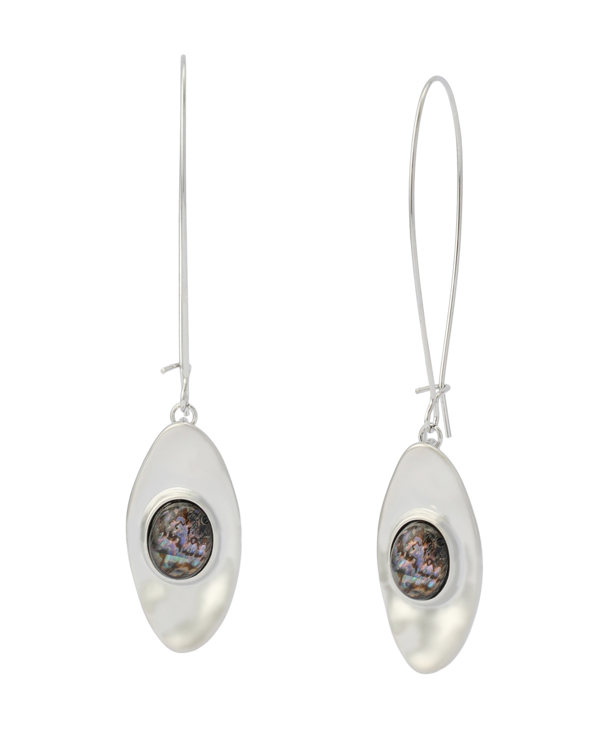 Click here for Robert Lee Morris Soho Abalone Textured Dangle Ear... prices