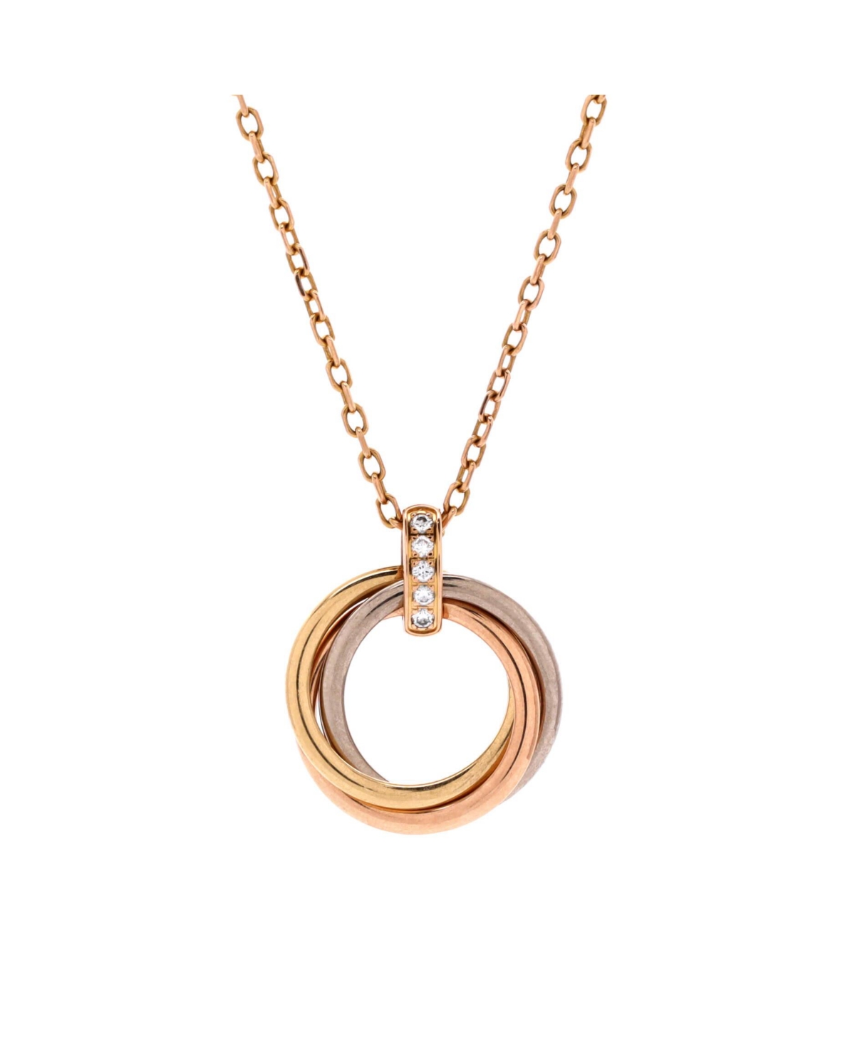 Click here for Pre-Owned Cartier Trinity Pendant Necklace - 18k t... prices