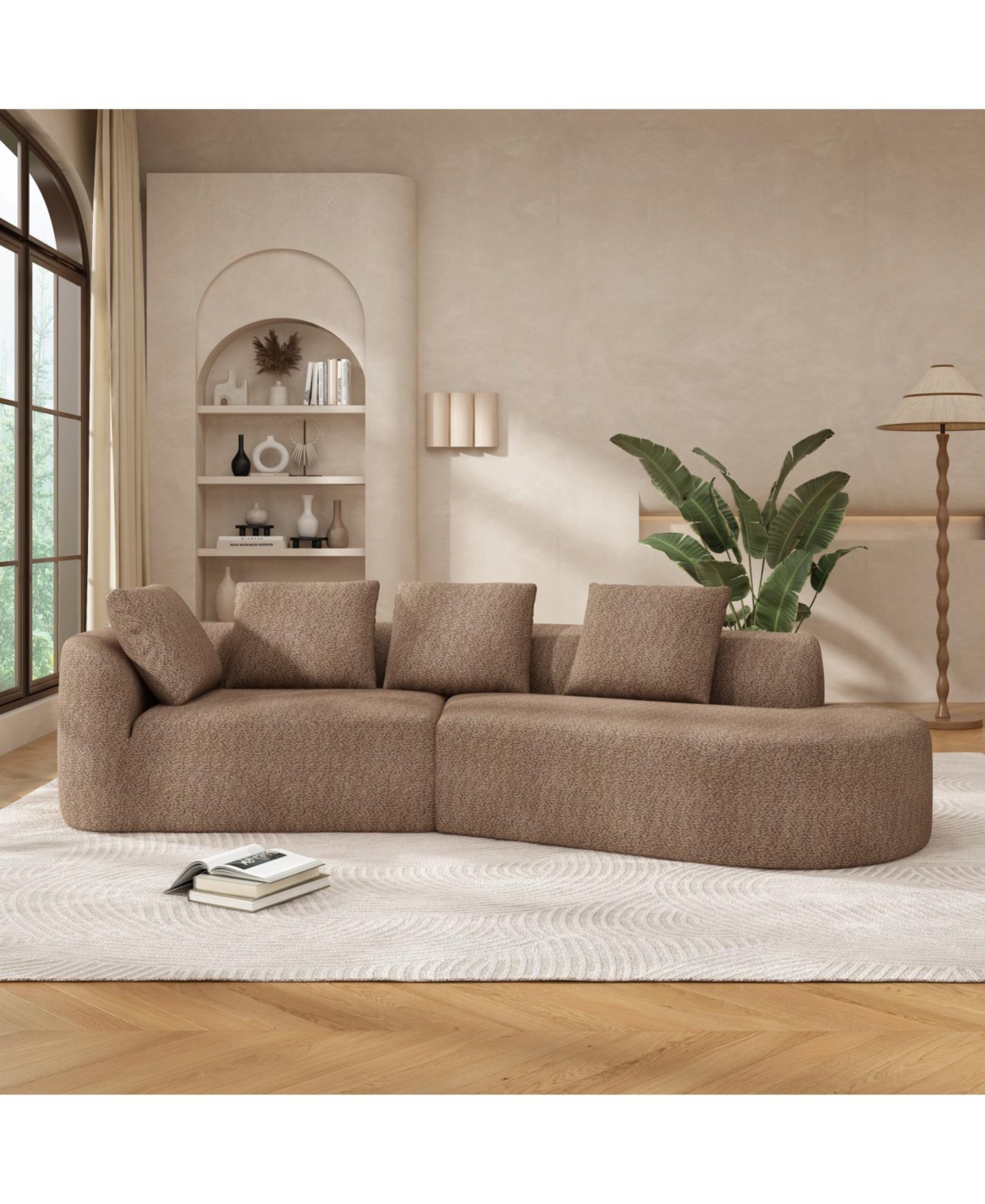 Click here for Streamdale Furniture 116" Modern Curved Secti... prices