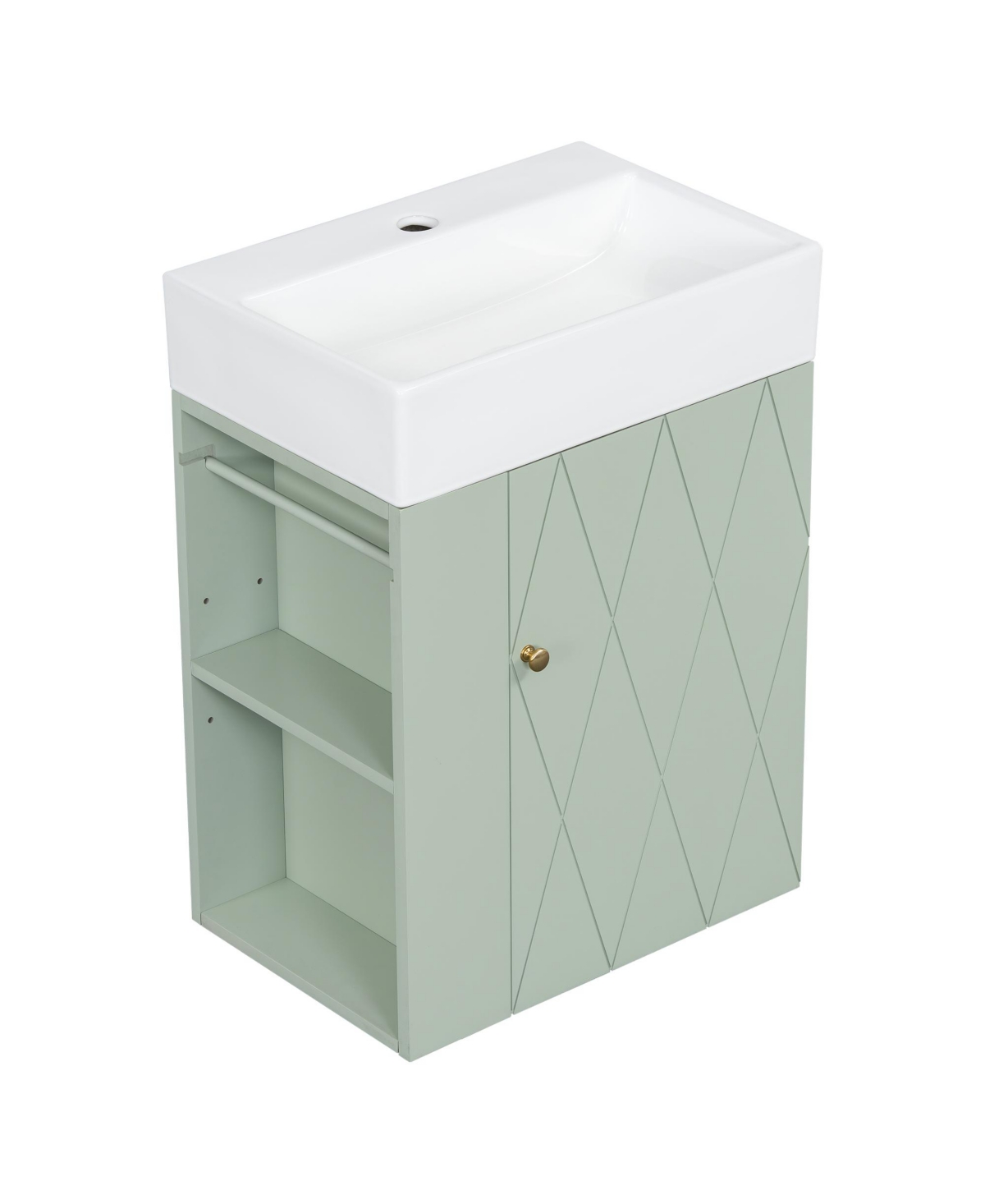 Click here for Casainc Bathroom Vanity with Ceramic Sink Diamond... prices