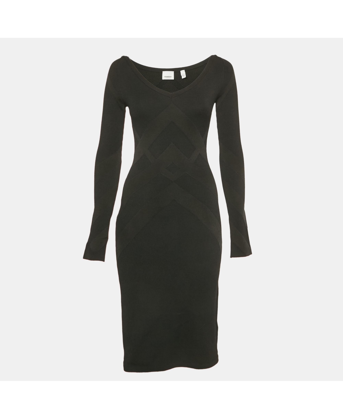 Click here for Pre-Owned Burberry Womens Black Stretch Knit Flare... prices