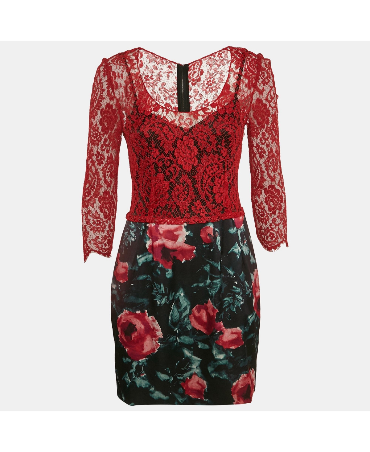 Click here for Pre-Owned Dolce & Gabbana Womens Red/black Lace An... prices