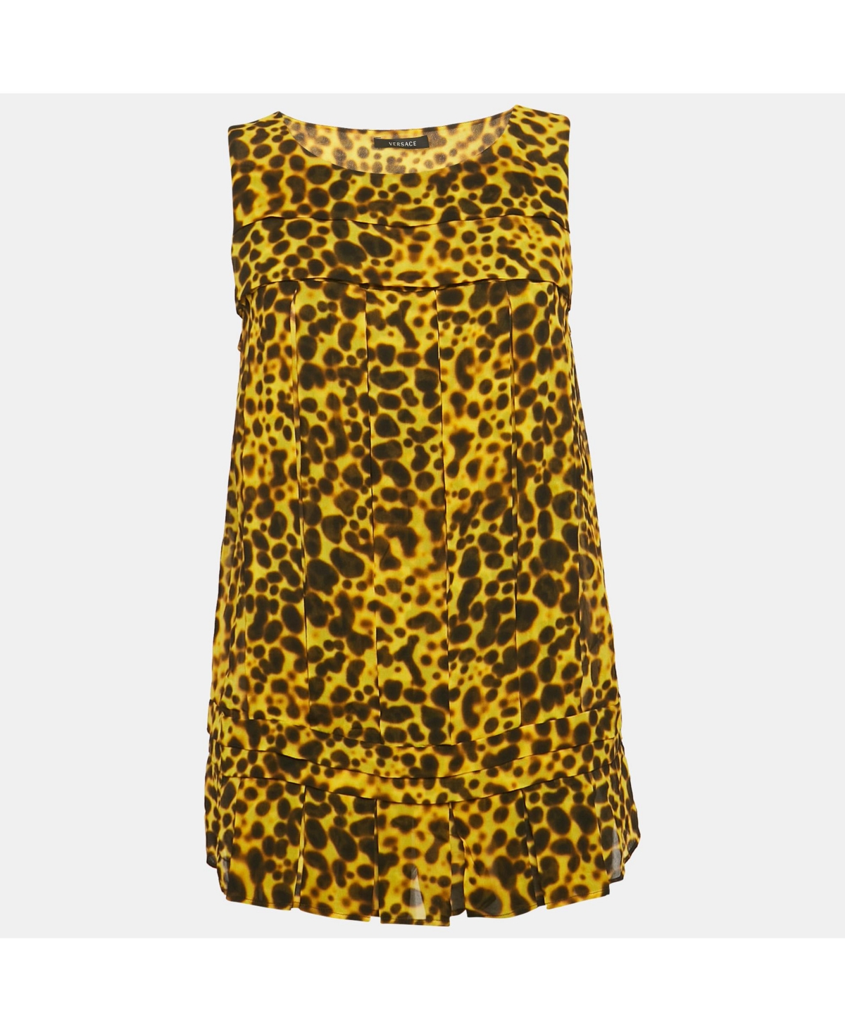 Click here for Pre-Owned Versace Womens Yellow Leopard Print Silk... prices
