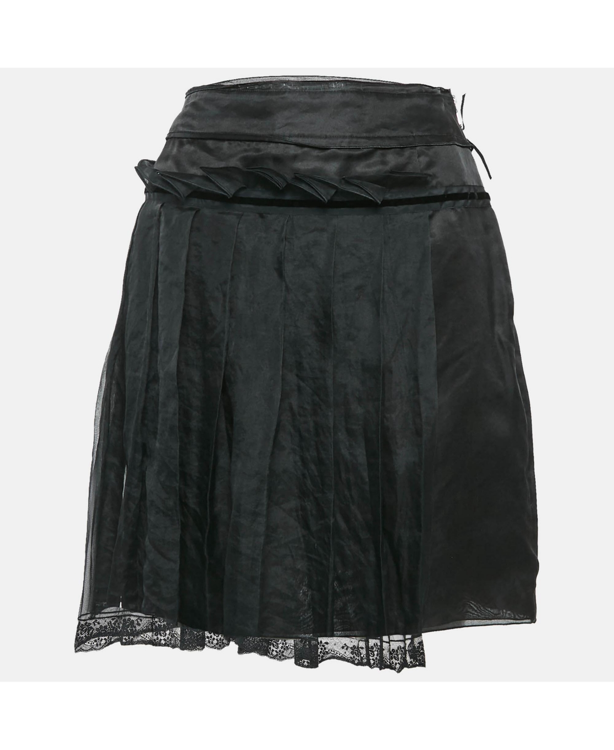 Click here for Pre-Owned Dolce & Gabbana Womens Black Crepe Pleat... prices