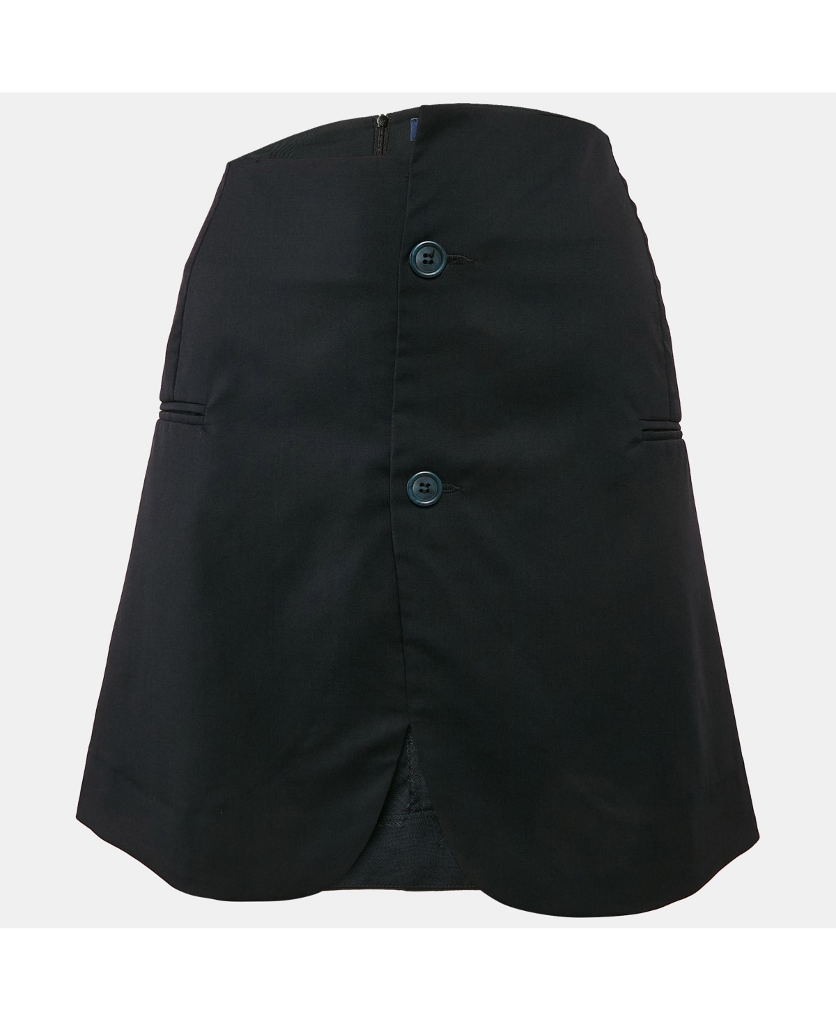 Click here for Pre-Owned Jacquemus Womens Navy Blue Gabardine Min... prices