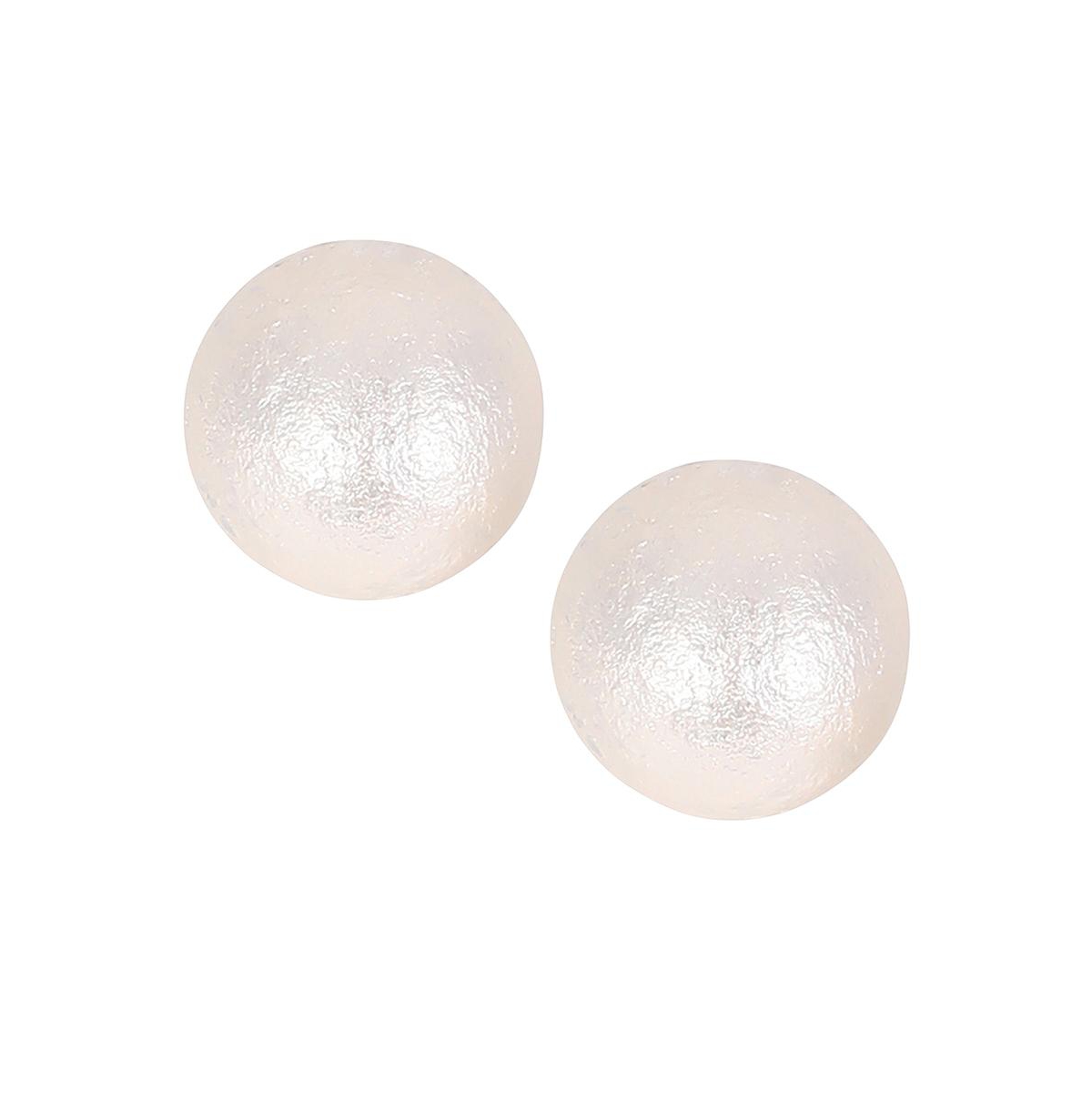 Click here for Womens The Celestrial-Orb Stud Earrings - Ivory Wh... prices
