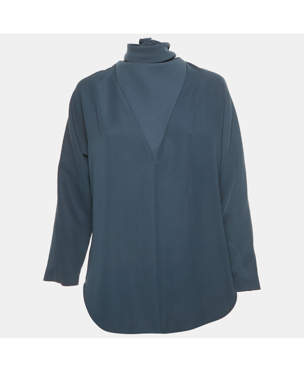 Click here for Pre-Owned Balenciaga Womens Crepe Tie -Up Top prices